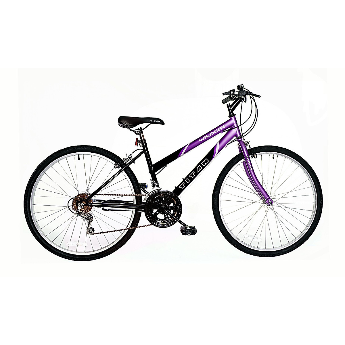 Titan Wildcat Ladies Mountain Bike (Purple/Black, 26-inch)