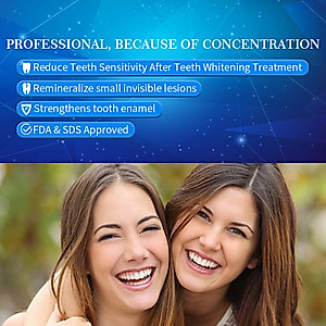 EZGO Teeth Whitening Gel Refill Pack and Remineralization Gel Teeth Whitening LED Light Combo, Non-Sensitive Teeth Whitener Sets Helps to Remove Smoking, Coffee, Wine Stains