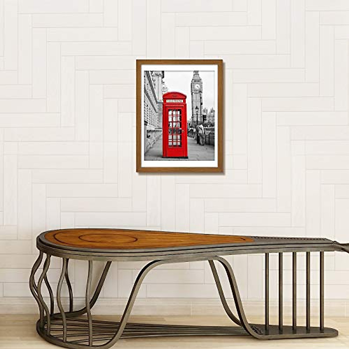 Relwaso 12x16 Frames Made to Display 11x14 Pictures with Mat or 12 x 16 Photo Without Mat, Picture Frames Made of Solid Wood for Vertical or Horizontal Wall Mounting