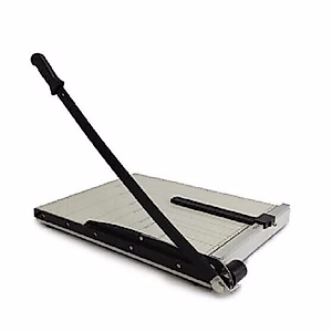 Paper Cutter Guillotine Style 10" Cut Length X 10" Inch Metal Base Trimmer