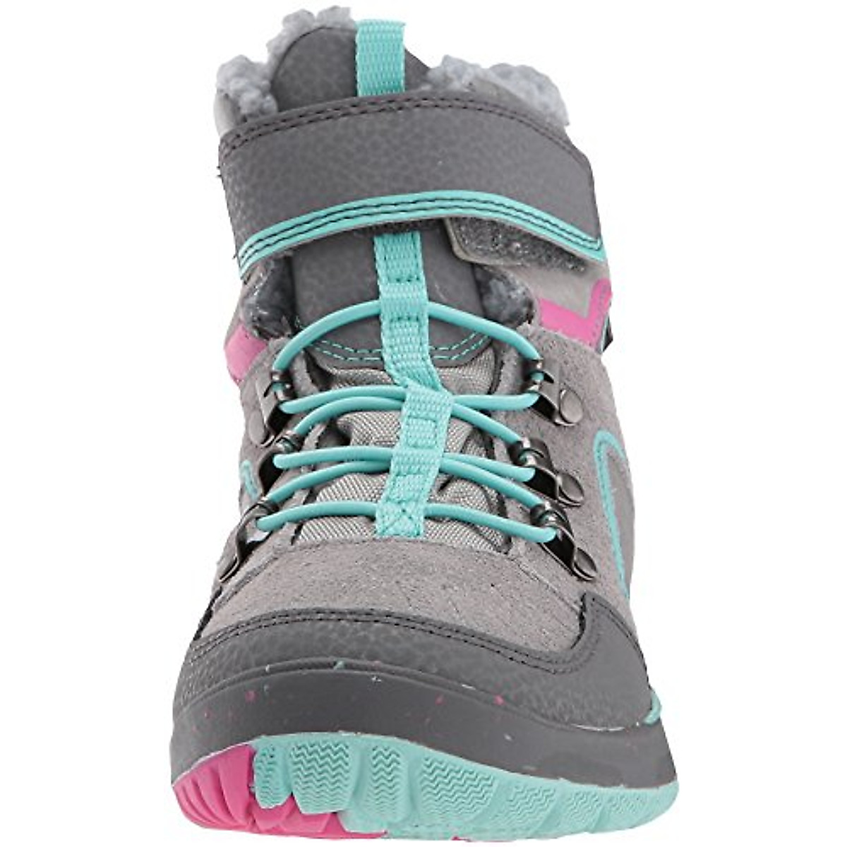 Merrell Kids' Unisex M-Moab Fst Polar Mid A/C Wtrpf Hiking Boot, Grey/Multi, 2 Wide US Little Kid