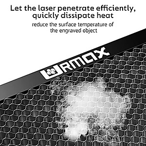 URMAX Honeycomb Laser Bed, Laser Cutter 19.68x 19.68x 0.87 inch Honeycomb Working Panel Set for CO2 or Diode Laser Engraver Cutting Machine,Honeycomb Working Table with Aluminum Plate