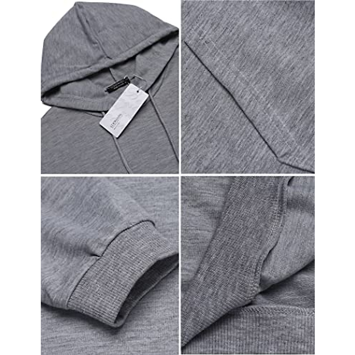 COOFANDY Men's Hoodied Sweatshirts Casual Lightweight Long Sleeves Athletic Hoodies