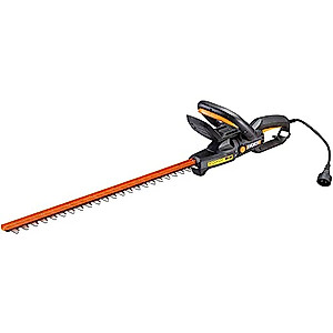 Worx WG217 4.5 Amp 24" Rotating Head Electric Hedge Trimmer, 24 inches, Black