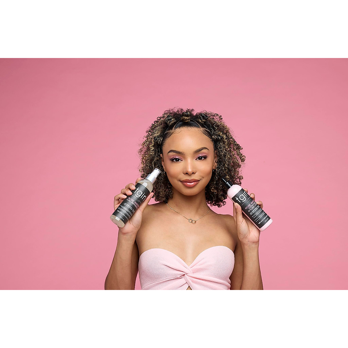 Thank God It's Natural tgin Rose Water Sulfate-Free Hydrating Shampoo for Curly, Coily and Wavy Hair, with Rose Water and Acai Berry, Moisturizes Low Porosity Hair, 13 oz