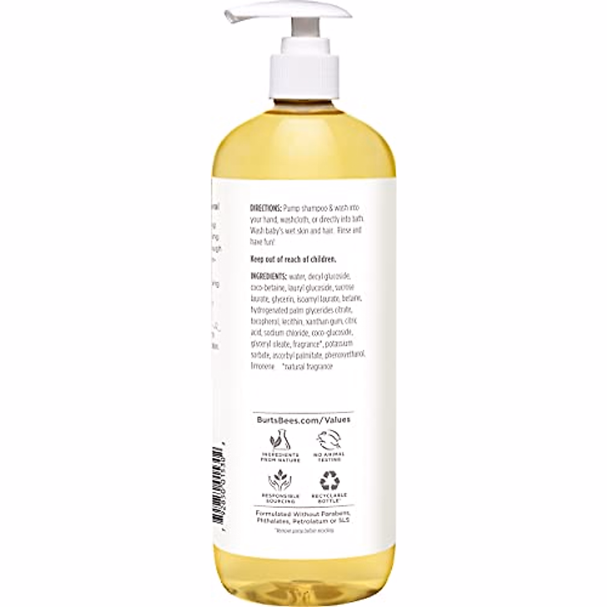 Burt's Bees Baby Shampoo & Wash, Tear Free Soap, Natural Baby Care, Original, 21 Ounce (Packaging May Vary)