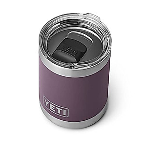 YETI Rambler 10 oz Lowball, Vacuum Insulated, Stainless Steel with MagSlider Lid, Nordic Purple