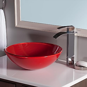 Novatto ROSSO Double Layer Glass Vessel Sink