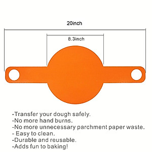Silicone Baking Mat for Dutch Oven Reusable Dough Drop Baking Mat Long Handles Dibiao Bread Sling Silicone Mat Oven Accessories Alternative for Parchment Paper 20x8.3inch