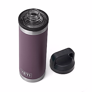 YETI Rambler 18 oz Bottle, Vacuum Insulated, Stainless Steel with Chug Cap, Nordic Purple