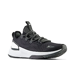 New Balance Women's FuelCell 100 V2 Cross Trainer, Black/Quartz Grey/Silver Metalic, 9.5 Wide