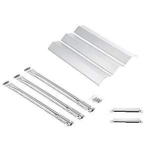 1767054 Heat Shield Plates Replacement Parts for Oklahoma Joe Grill Accessories Heat Tent Stainless Steel Burner Tube with Crossover Tubes 12201767 14201767 15202029 16202046 18202083 Grill Parts