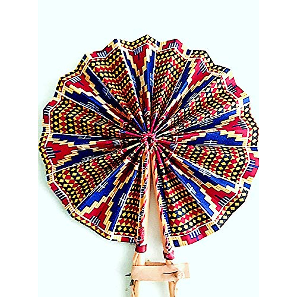 African Fabric Handfans