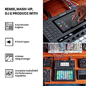 AKAI Professional FORCE – Standalone Music Production, MIDI Sequencer and DJ System with Synth Engines, MPC Sampling and Ableton Style Clip Launching