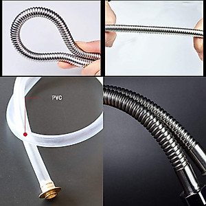 Stainless Steel Bidet Sprayer for Toilet, Handheld Cloth Diaper Sprayer, Bathroom Jet Sprayer Kit Spray Attachment with Explosion-Proof Hose, Great Water Pressure for Bathing Pets, Feminine Hygiene