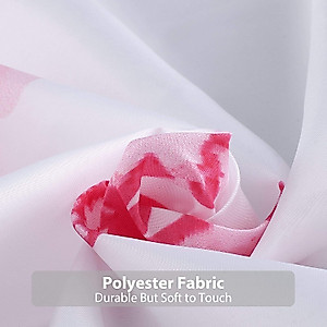 Beda Home Jungle Theme Shower Curtain, Flamingo with Tropical Floral Digital Printed Shower Curtain. 70Wx72L Inches Waterproof Cloth Fabric Machine Washable, suit for Bathroom Bathtub Decoration.