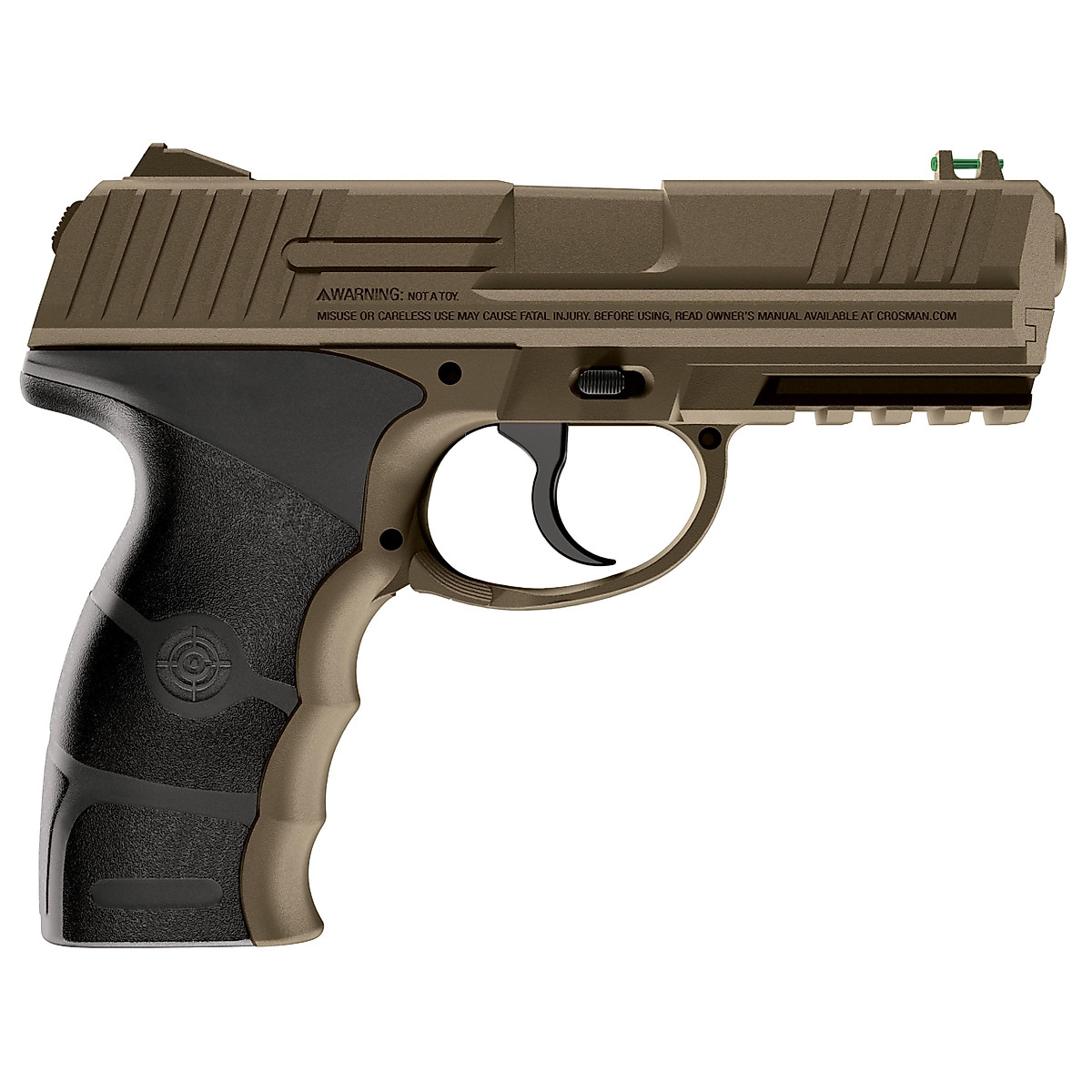 Crosman MK45 CO2-Powered Semi-Auto BB Air Pistol, Earth/Black