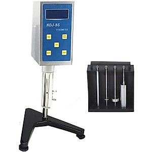 CNYST Viscometer Rotational Viscosity Meter with Range 20 to 2,000,000mPa·s Adjustable S Peed 0.3、0.6、1.5、3、6、12、30、60 4 Spindles Code L1 L2 L3 L4 LCD Screen Display
