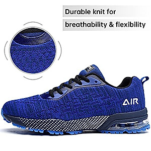QAUPPE Mens Air Running Shoes Athletic Trail Tennis Sneaker (Blue US 7 D(M)…