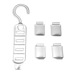 2 Pack Ladies Purse Hanger, Stackable Closet Hook Organizer, Durable Purse Rack, Space Saving Hanger, Easy to Assemble, White