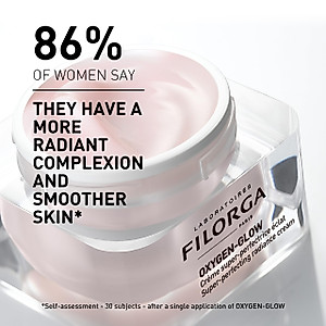 Filorga Oxygen-Glow Super-Perfecting Radiance Daily Skin Cream, Hydrating Treatment with a Moisturizing Boost of Hyaluronic Acid and Detoxifying Enzymes for a Flawless, Wrinkle No Face, 1.69 fl. oz.