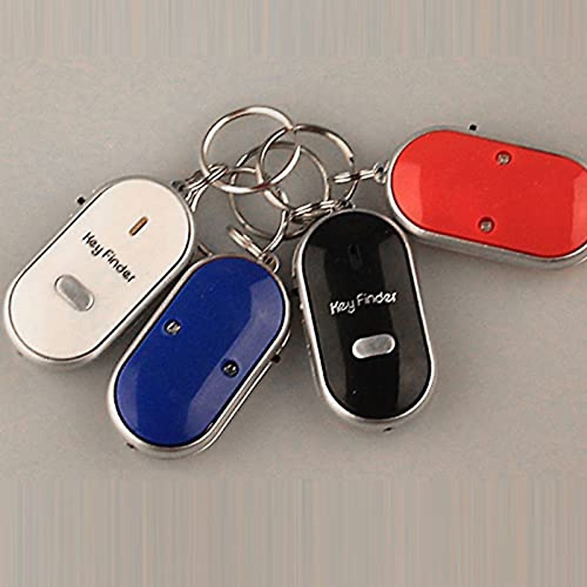 Utility Anti-Loss Device for Pet,Key Led Anti-Lost Key Finder Locator Key Ring Whistle Voice Control Key Ring Finder 1pc