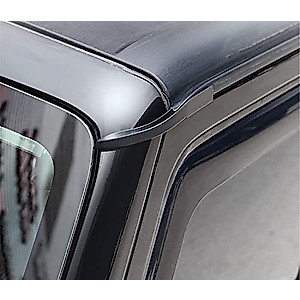 JUNLELI Roof Rain Gutter Extensions Hardtop Diverter Channel Guard for Jeep JK JKU Wrangler 2007-2017 2/4Doors Car Exterior Accessories