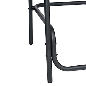 Flash Furniture Lila Commercial Grade Rattan Indoor-Outdoor Commercial Restaurant Barstool - Rattan Seat and Back - Footrest - Medium Brown