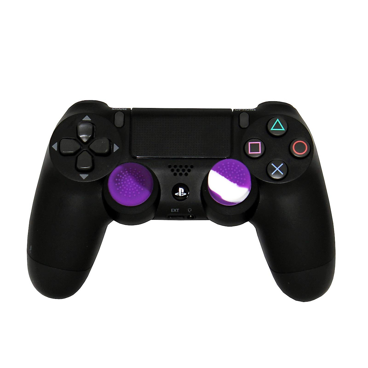 Gioteck GTX PS4 – Thumb Grips PS4 Silicone Caps/Caps for Joysticks Playstation 4 – Non-Slip – Aiming Aid – PS4 Controller Protection – Camo Mauve and White