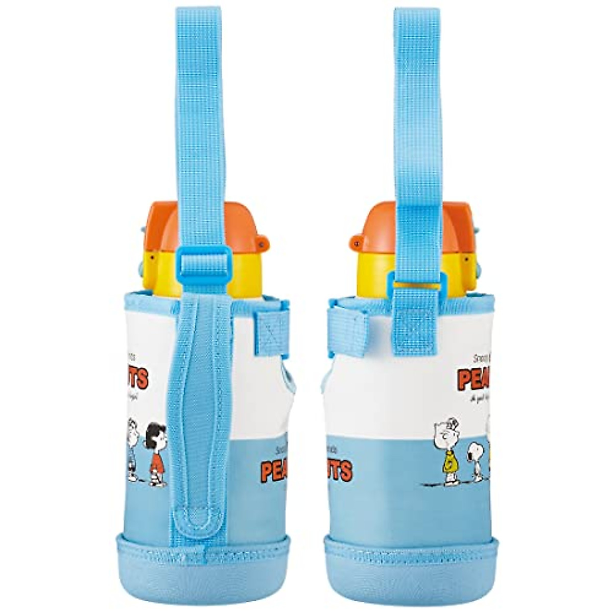 Skater KSTCH6-A Snoopy Two-Tone Water Bottle, 20.3 fl oz (600 ml), Cover Included