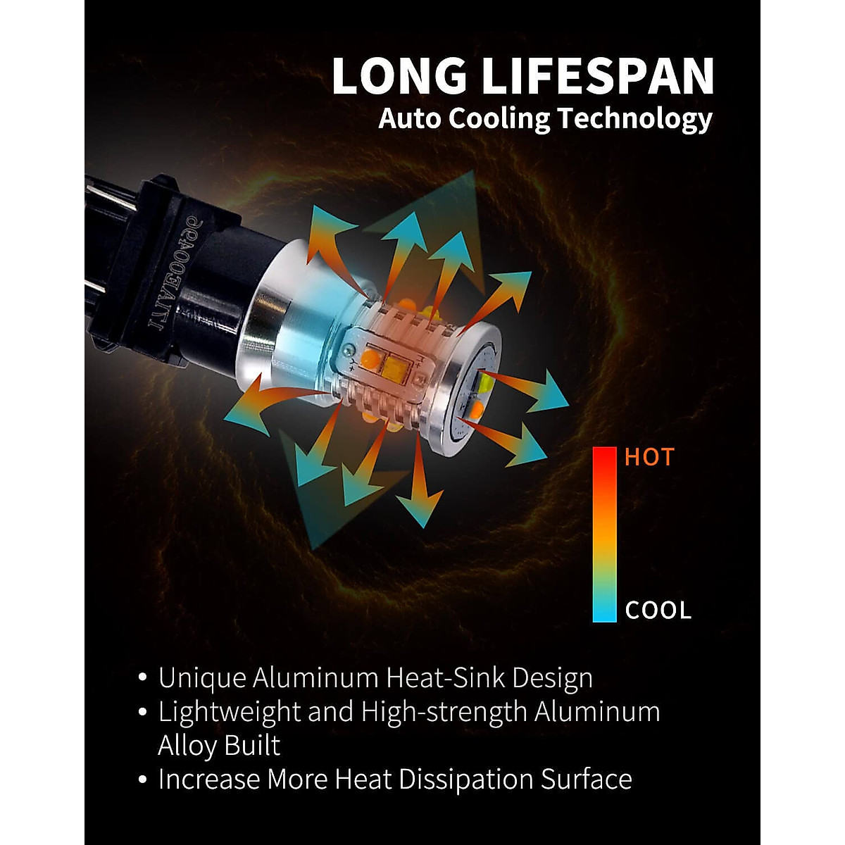 Lasfit Switchback 3157 3057 3155 3457 4157 Super Bright LED Bulbs for Turn Signal Lights Daytime running light parking light White Amber Yellow (NEED RESISTOR)