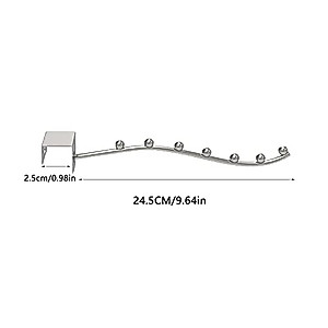 UtySty 2 Pack Mini Clothes Drying Rack Stainless Steel Stick Clothing Laundry Holder Organizer for Balcony Window Guard Attachement Indoor Outdoor Wardrobe Bathroom Door Bedside Hanging Hooks