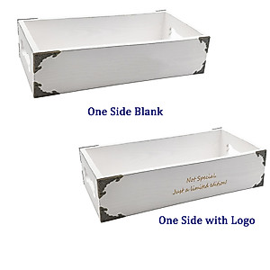 Dog Storage Organizer, Dog Treat Container Bin Natural Wood Storage Box for Pet Treats Dog Stuff Storage Basket for Countertop Pet Food Organizer for Puppy (White)