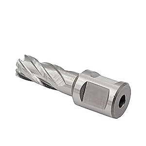 Annular Cutter JESTUOUS 3/4 Inch Weldon Shank 1/2 Cutting Diameter 1 Cutting Depth with Two-Flat HSS Kit for Magnetic Drill Press,1 Piece
