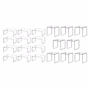 ihomecooker 12 Pack Clear Arylic Display Risers(4"×3"×2") &8 Pack Clear Arylic Display Risers(4"×4"×4") (20 Items)