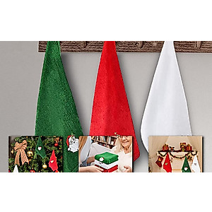Christmas Hand Towels for Kitchen and Bathroom , 12x18 100% Cotton, High Absorbency, Christmas Holiday Decorative Dishwashing Towels Hand Towels 6-Pack Gift Set