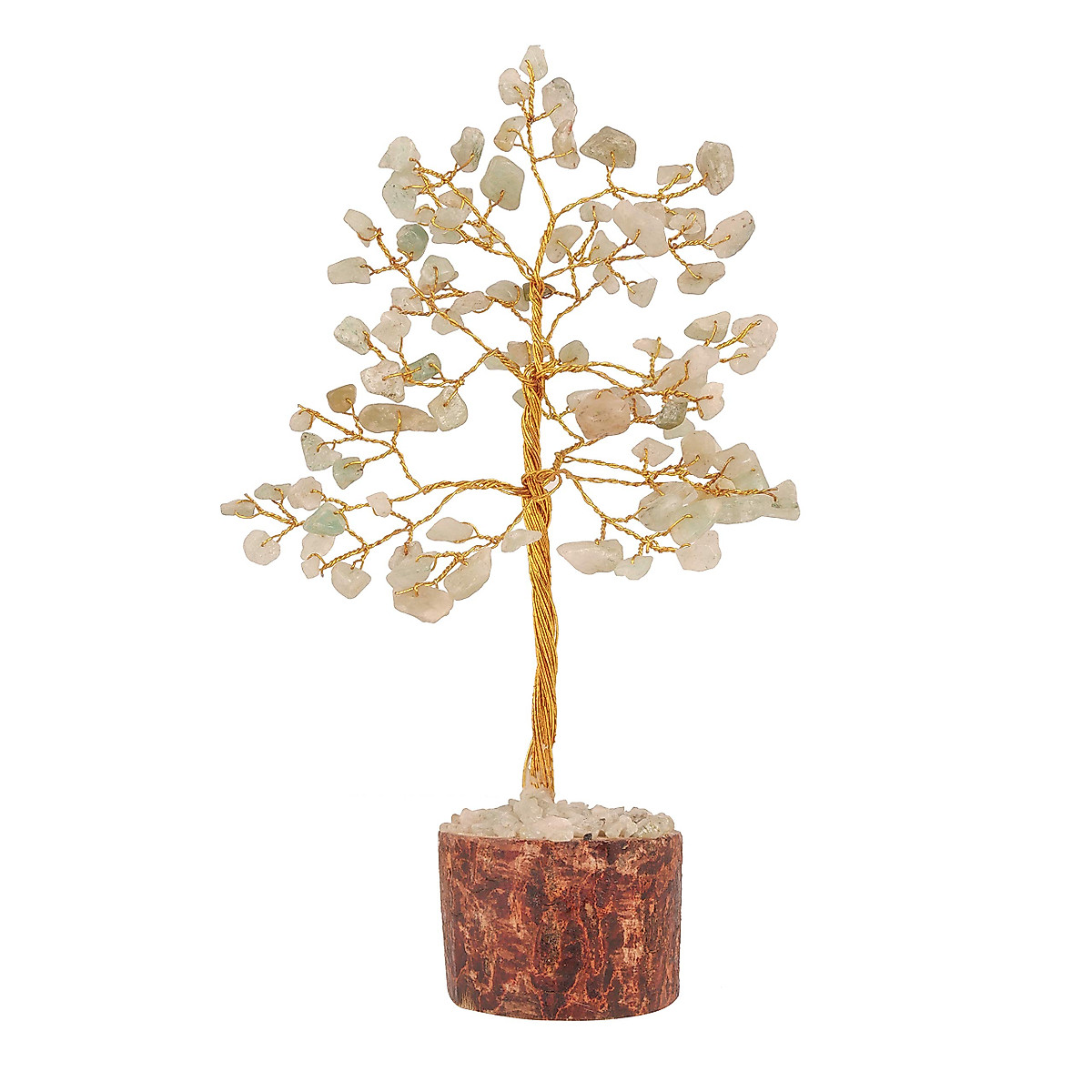 FASHIONZAADI Tree of Life Decor - Green Jade Crystal - Crystal Trees - Crystal Tree of Life - Bonsai Money Tree - Spiritual Gift - Easter Tree - Green Crystals - Chakras Stones - Home Decor