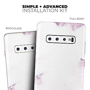 DesignSkinz Marbleized Swirling Pink Border v5 Protective Vinyl Decal Wrap Skin Cover Compatible with The Samsung Galaxy S20 (Screen Trim & Back Glass Skin)