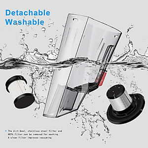 Simonseason Handheld Vacuum Cordless Rechargeable, Portable Hand Vacuum Cleaner with 8000Pa Strong Suction, Mini Hand Held Vacuum Cordless with Long Battery Life for Car, Pet Hair, Couch, Stairs