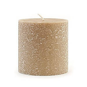 Root Candles 33345 Unscented Timberline Pillar Candle , 3 x 3-Inches , Taupe