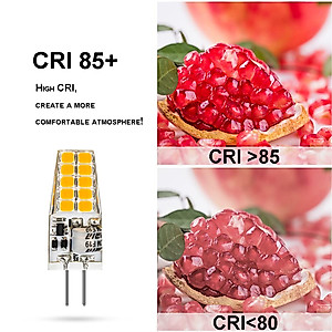 Yosenmi G4 LED Bulb 3W, 12V 20W G4 Halogen Bulb Equivalent, Warm White 3000K, Not Dimmable JC G4 Bi-Pin Base Light Bulb, 10-Pack