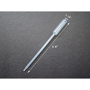 YXQ 500Pcs 0.5ml Clear Plastic Fine Tip Dosing Disposable Dropper Transfer Liquids Pipetting Pipette