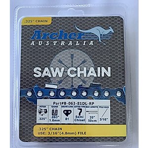 20" .325-063-81DL Ripping Chainsaw Chain replaces Stihl MS261, MS271, MS291, K3C-RP-81E