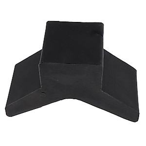 Kesoto 6 Inch Mounting Width Boat Trailer Non Marking Black Molded Rubber V Bow Stop