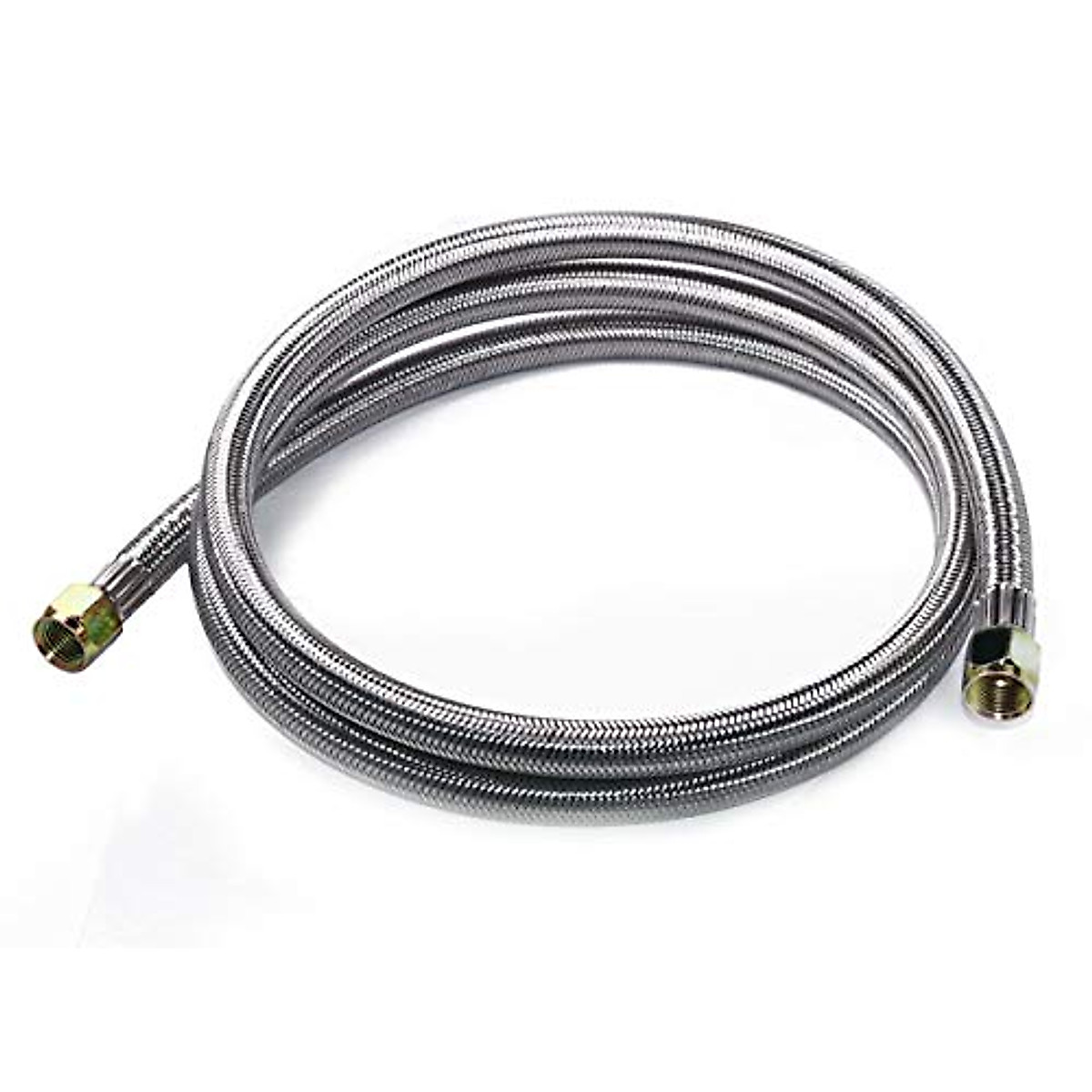 DOZYANT 6 Feet Propane Hose Extension with 3/8" Female Flare on Both Ends, Stainless Braided Propane Gas Line Pipe for RV, BBQ Grill, Propane Tank, Heater and More