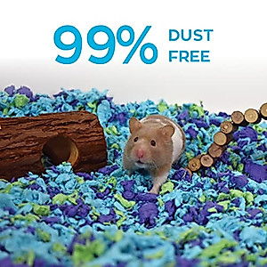 carefresh 99% Dust-Free Sea Glass Natural Paper Small Pet Bedding with Odor Control, 50 L