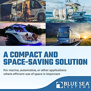 Blue Sea Systems 5026 ST Blade Fuse Block 12 Circuit with Ground and Cover