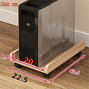 YGCBL Multifunction Portable Hand Trucks,Trolleywood Platform Dolly Transport Roller Dollies Fiberboard Moisture Proof Main Chassis Base Household with Brake 40Kg Capacity, 5 Colors,Yellow