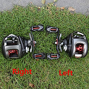 Diwa Baitcasting Fishing Reels Saltwater Freshwater Spincasting Reels Carbon Fiber Drag 18 LBS 12 + 1 Shielded Stainless Steel Ball Bearings Baitcasters Spool Sport Baitcast Reel