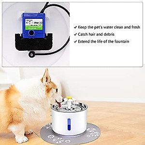 Comsmart Cat Fountain 4 Sponge Filters Replacement, Pet Dog Fountain Sponge Foam Filters for Round and Cubic Stainless Steel Top Cat Water Fountain Automatic Drinking Water Dispenser